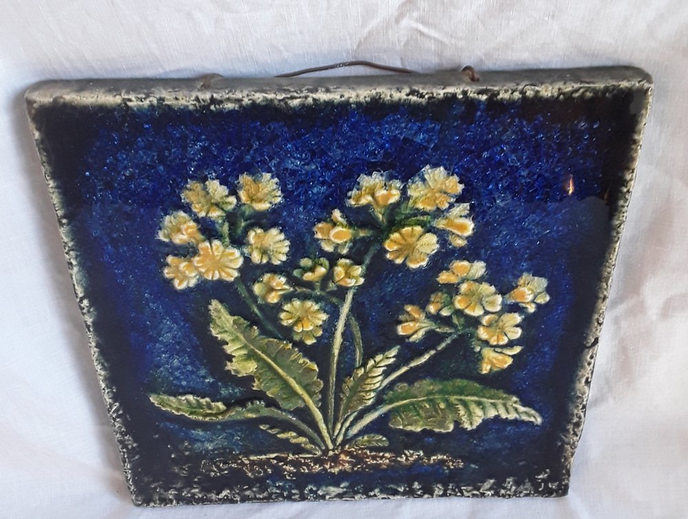 Mid-Century Ceramic Mural Primeln by Werner Meschede for Karlsruhe ...