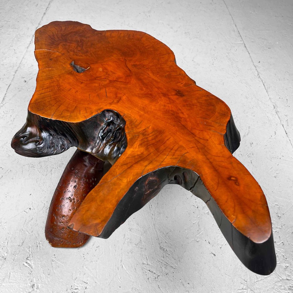 Vintage Wooden Yakusugi Plant Stand Japan, 1940s for sale at Pamono