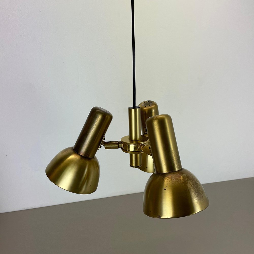 3-Spot Brass Tone Hanging Light by Koch and Lowy for OMI Lighting ...