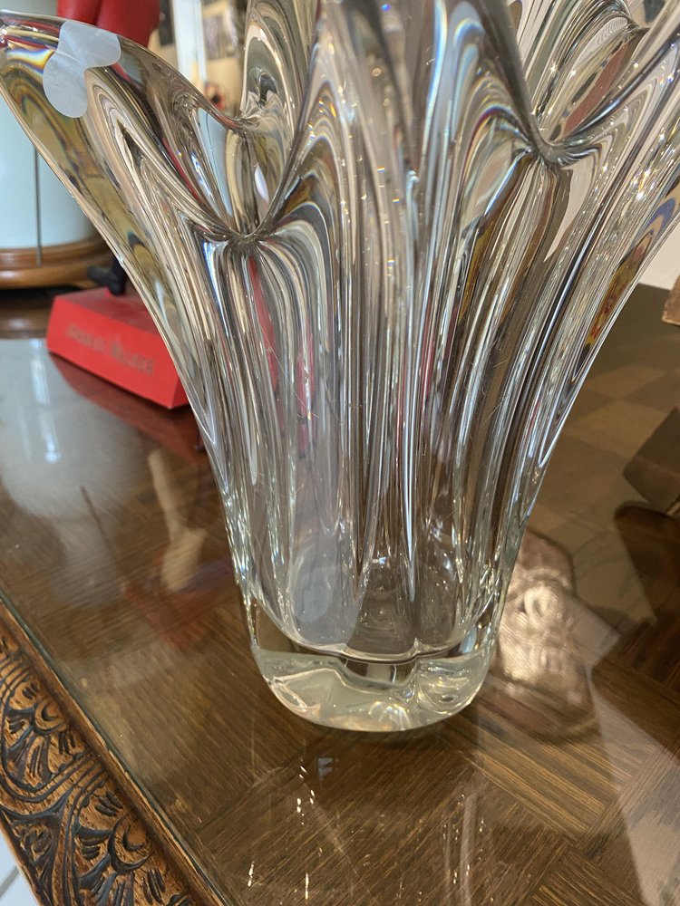 Frankreich Kristallvase von Daum bei Pamono kaufen