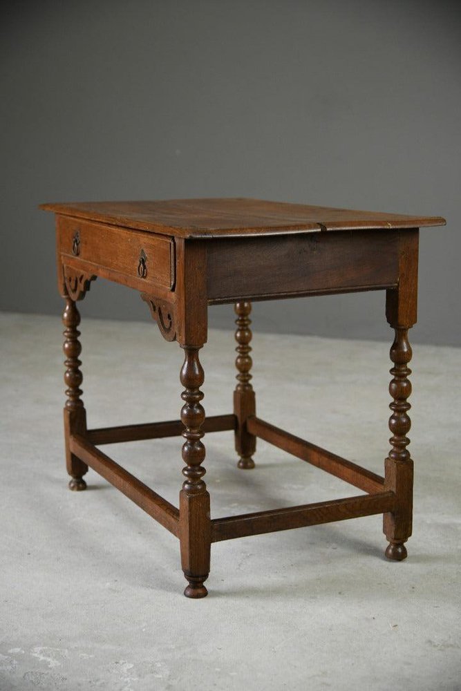 Rustic Oak Side Table for sale at Pamono