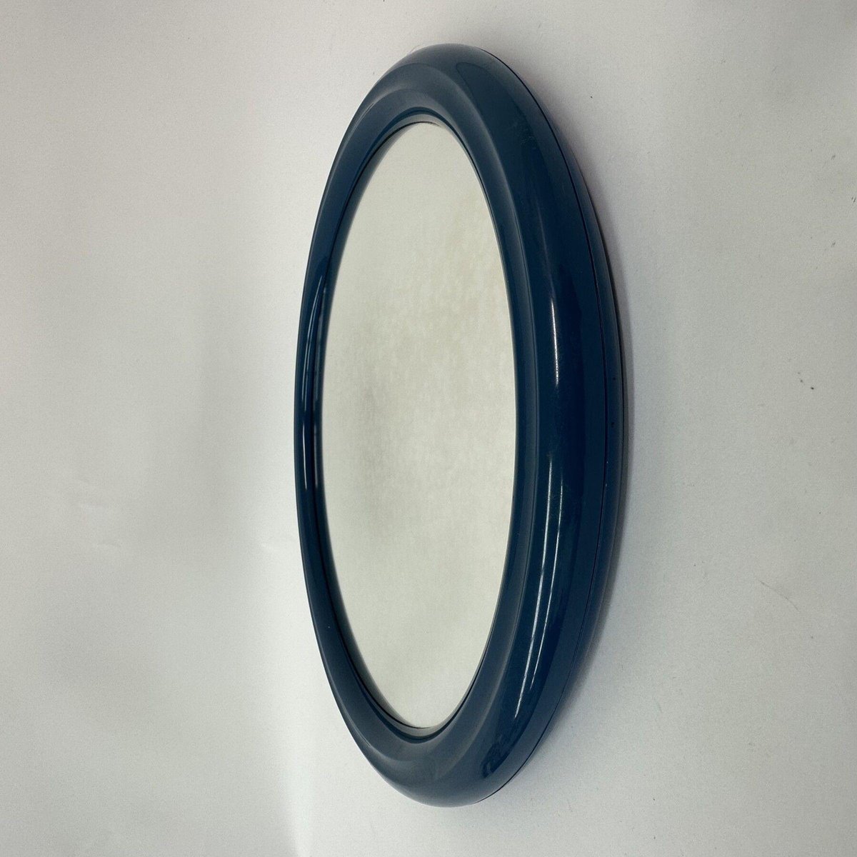 Vintage Space Age Blue Plastic Wall Mirror from Tiger Plastics Holland ...
