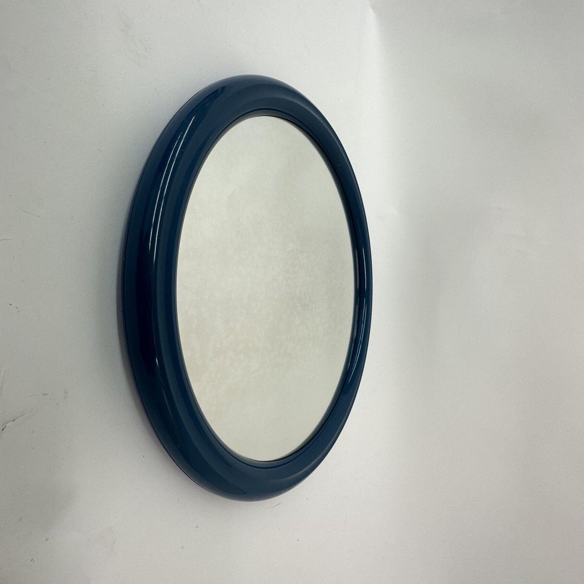 Vintage Space Age Blue Plastic Wall Mirror from Tiger Plastics Holland ...