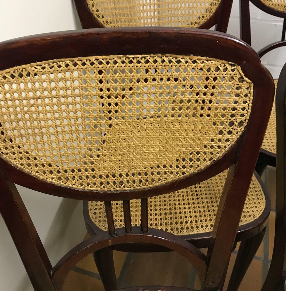Art Nouveau Chairs by Jugendstil for Thonet, 1910, Set of 4 for sale at ...