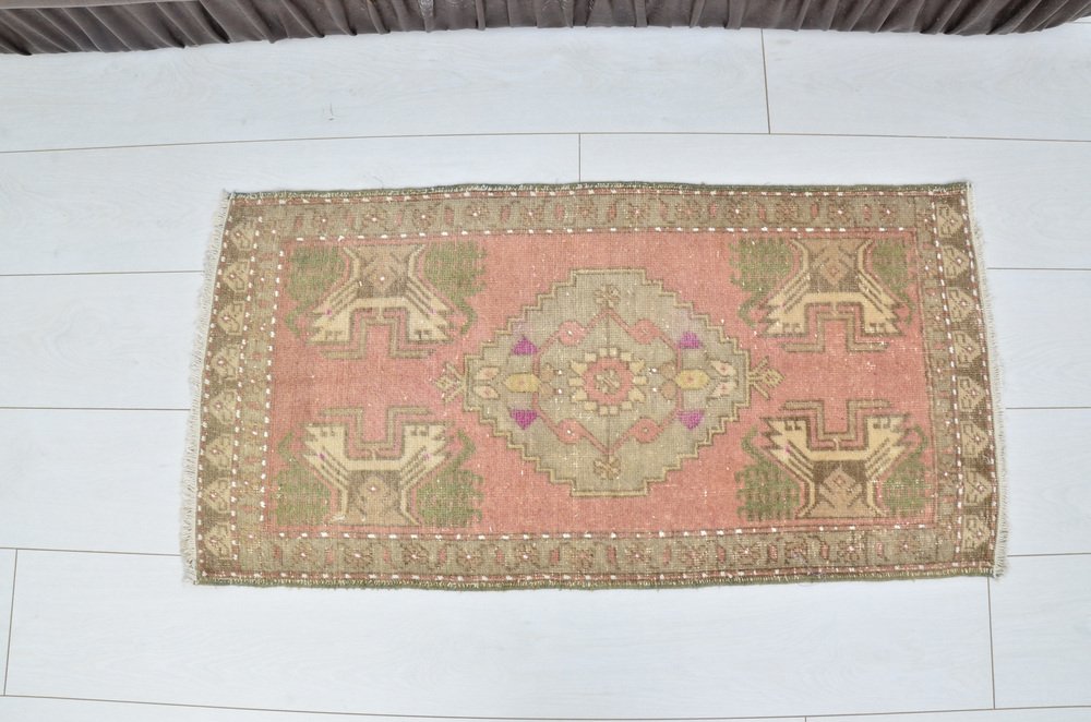 Turkish Low Pile Natural Mini Outdoor Decor Rug for sale at Pamono