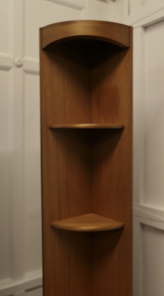 Teak Wall Unit by Nathan Furniture with 2 Corner & 1 Main Unit, 1980s ...