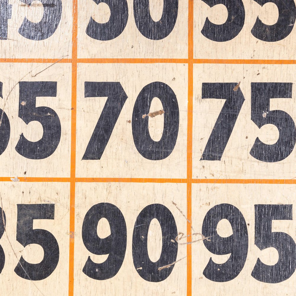 Large Original Winning Numbers Fairground Sign, 1950s for sale at Pamono