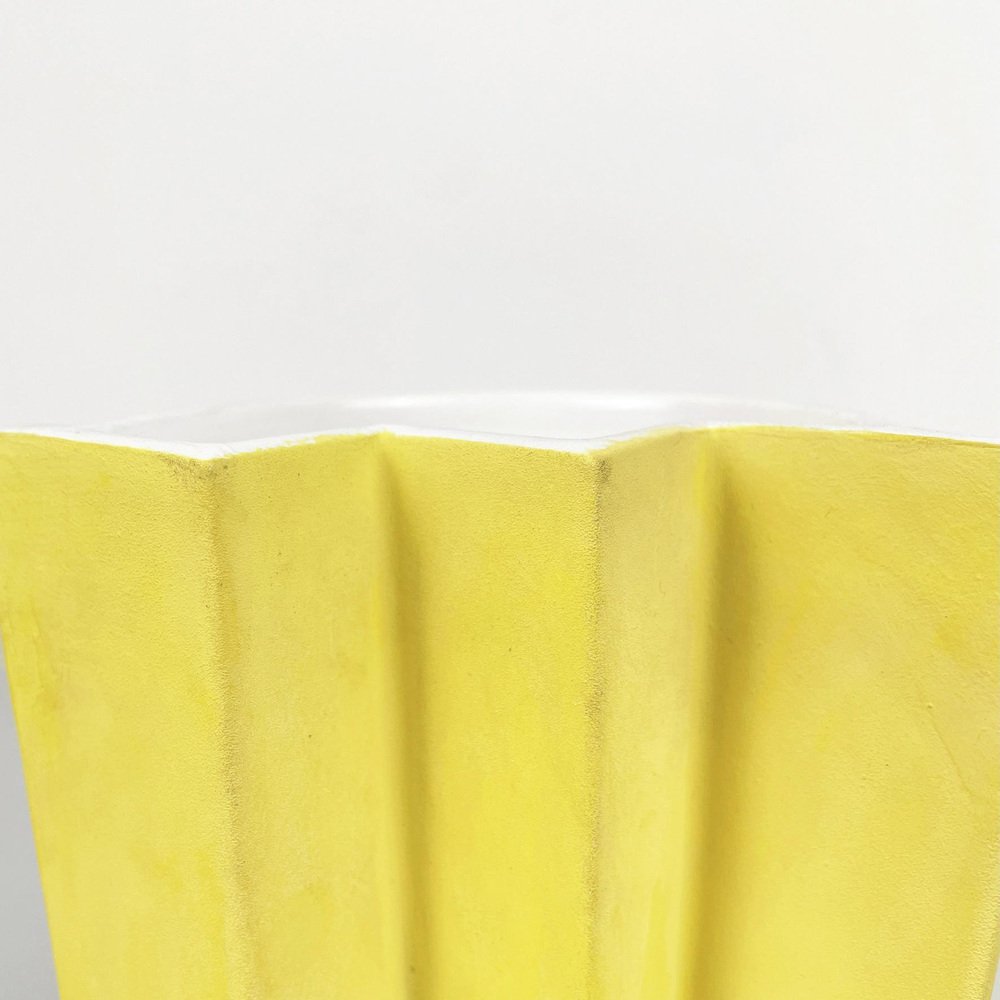 Modern Italian Yellow Ceramic Vase by Ettore Sottsass for A. Sarri ...