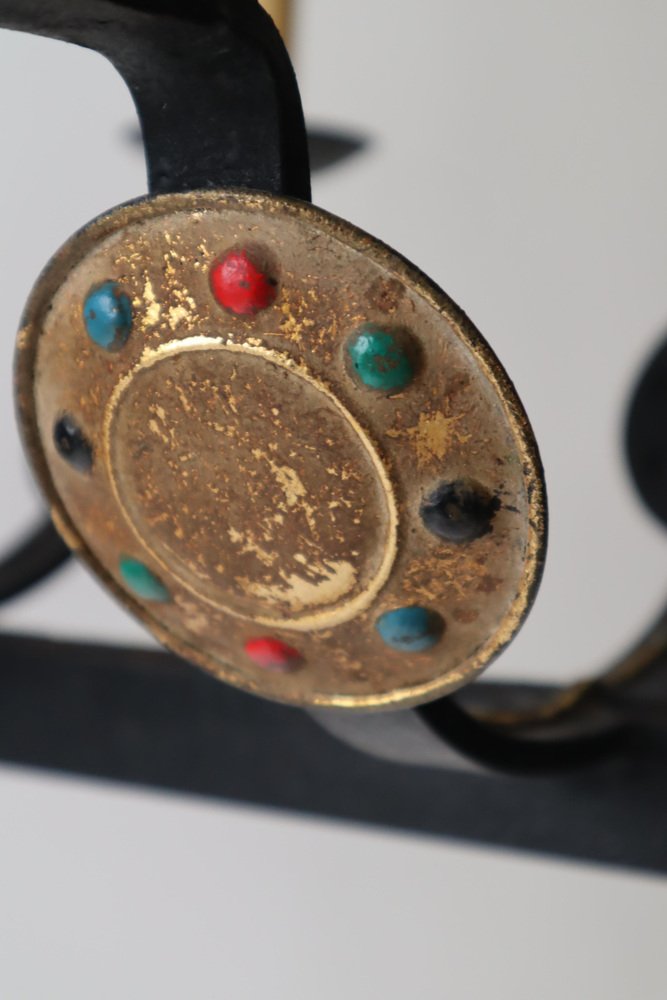 Wrought -Iron Vikinger Longboat Chandelier with Horse Head for sale at ...