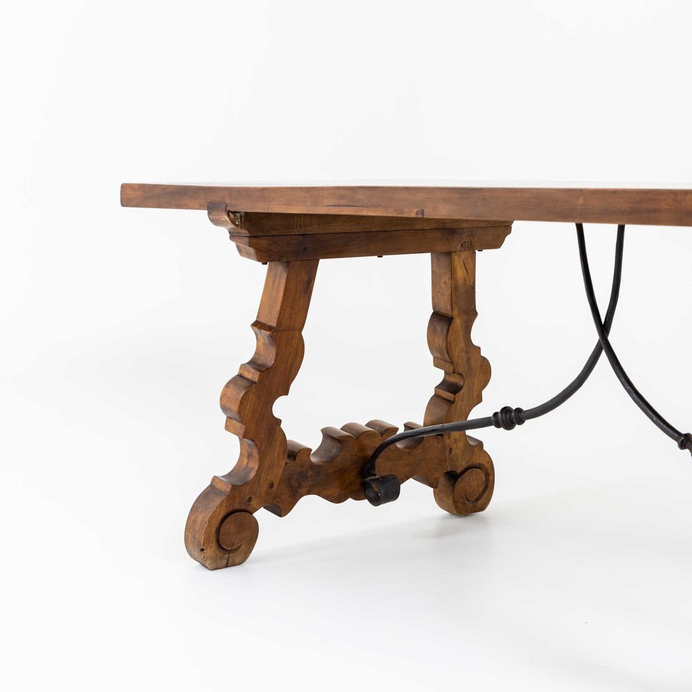Vintage Baroque Style Table in Walnut for sale at Pamono