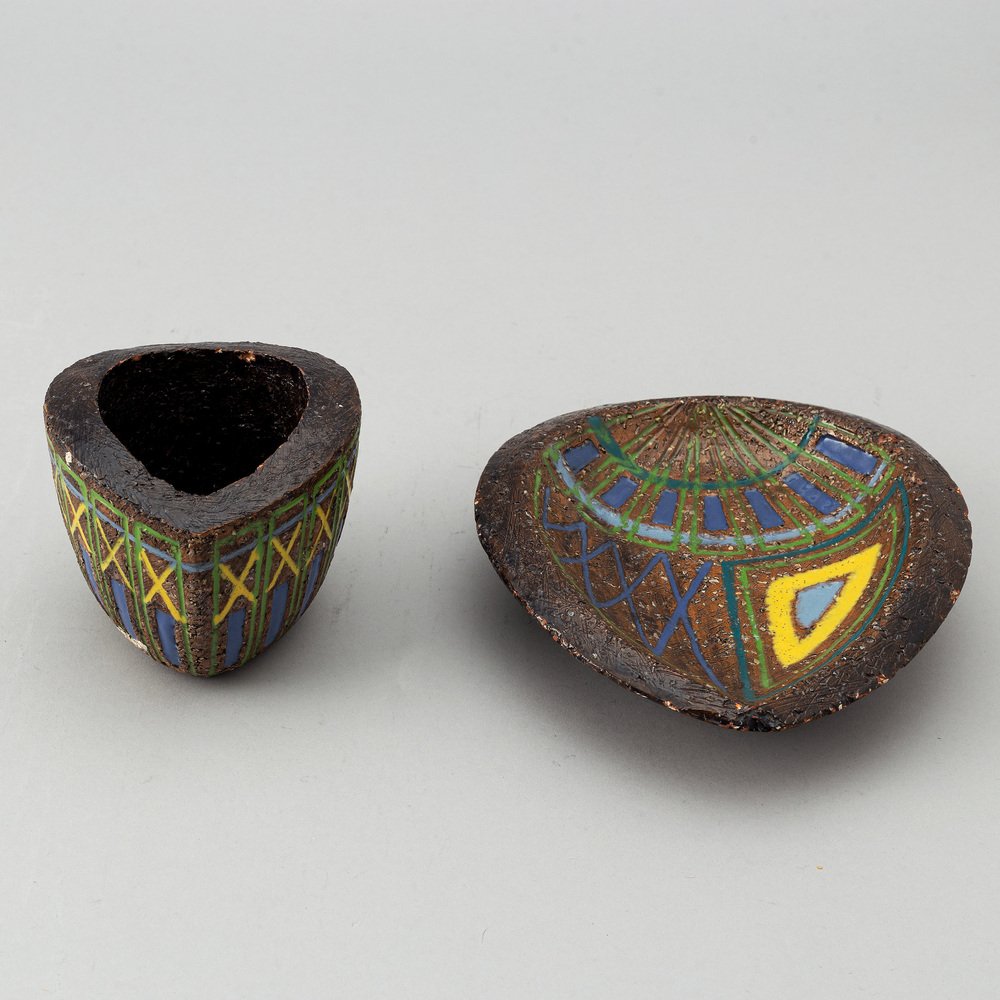 Swedish Sandstone Objects by Berit Ternell for Bo Fajans, 1950s, Set of ...