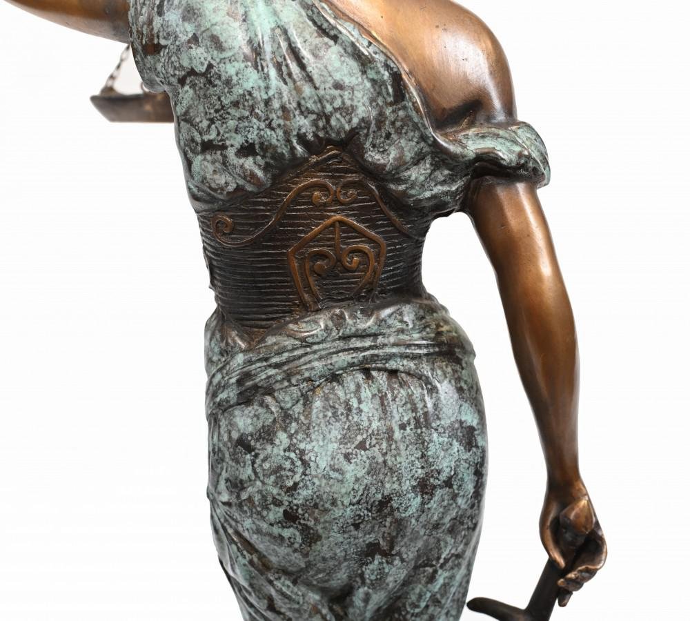 Roman Style Bronze Lady Justice Statue for sale at Pamono