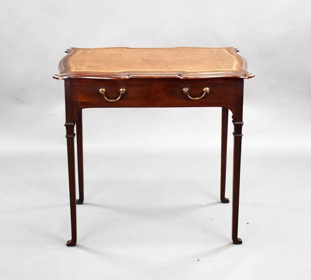 Edwardian Mahogany Writing Table, 1900s for sale at Pamono