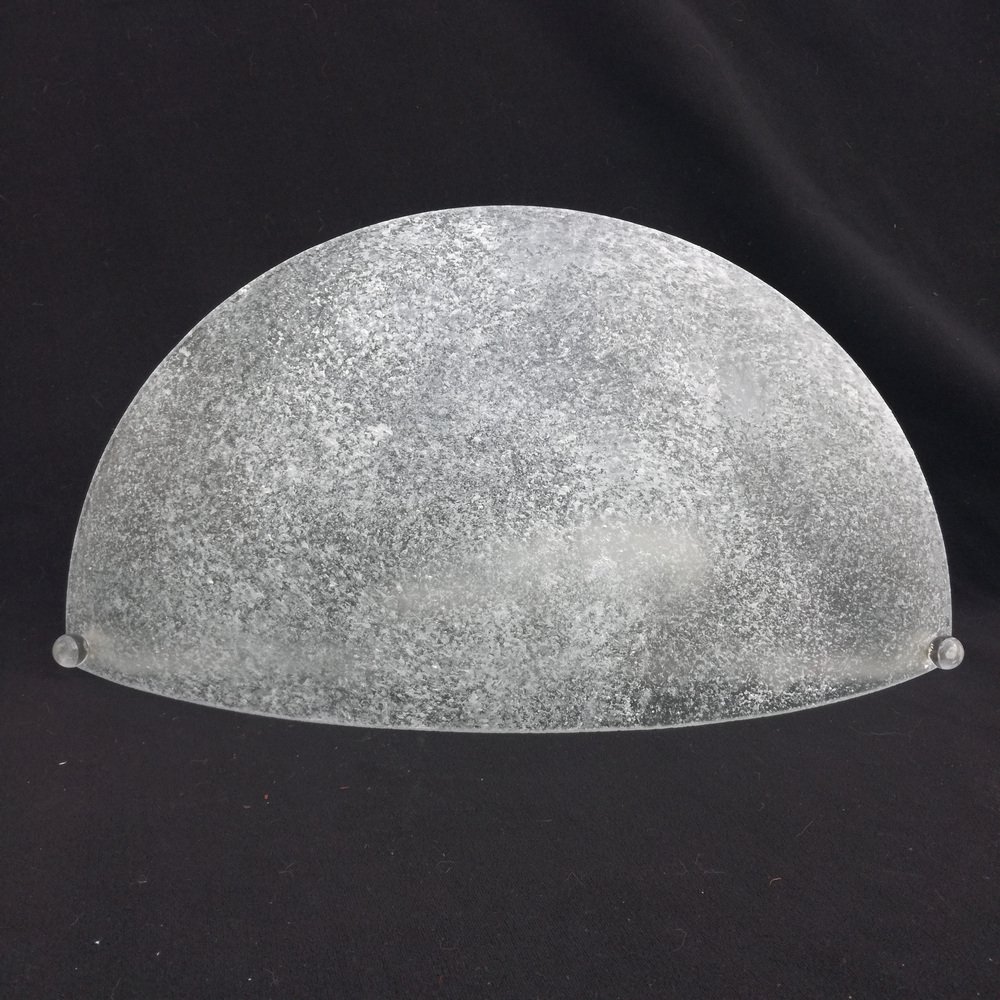 Vintage Half Moon Wall Light in Glass for sale at Pamono