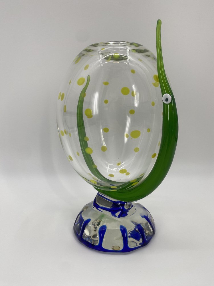 Vintage Italian Vasi Del Mare Series Vase in Murano Glass by Anna Gili ...