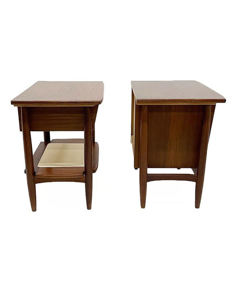 Small Mid-20th Century Dutch Bedside Tables, 1960s, Set of 2 for sale ...