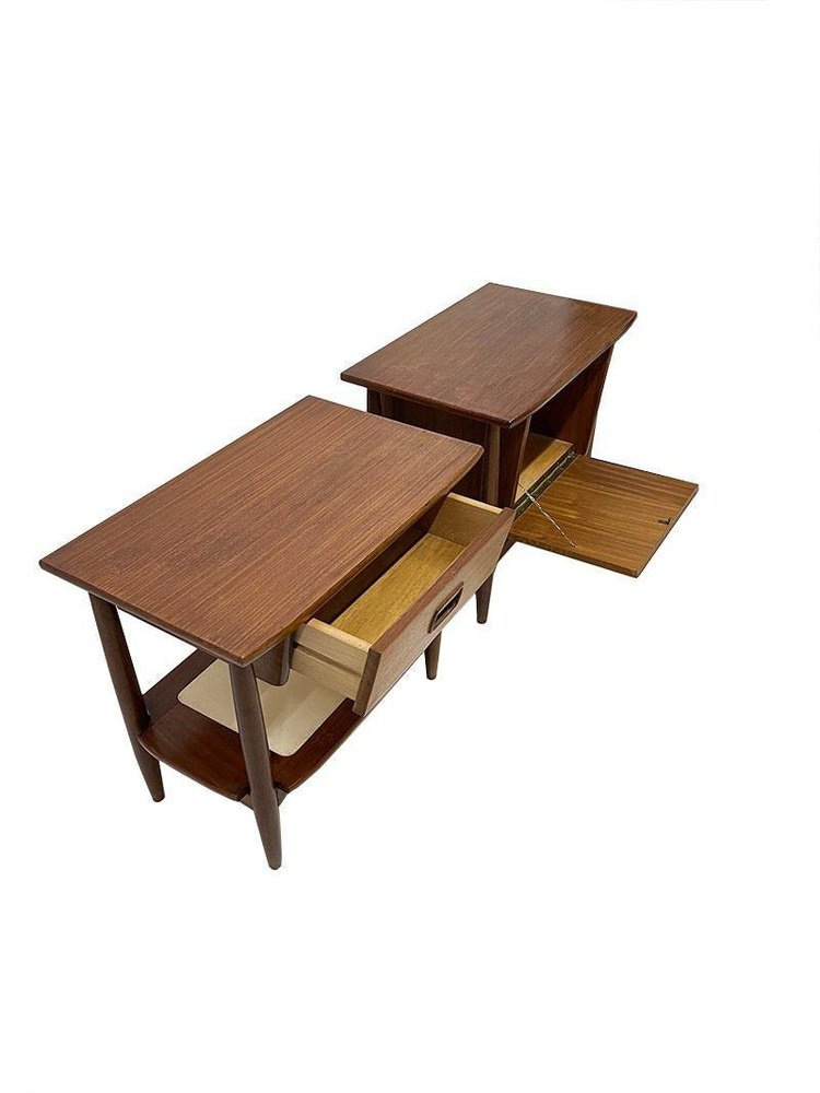 Small Mid-20th Century Dutch Bedside Tables, 1960s, Set of 2 for sale ...