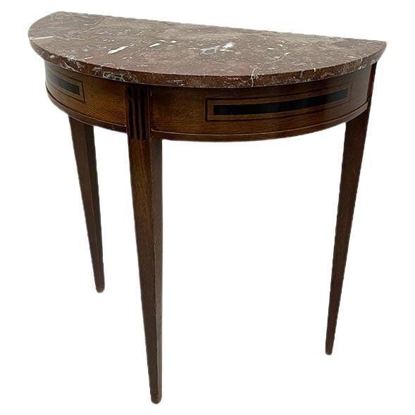 Small 19th Century Dutch Oak Wall Table, 1890s for sale at Pamono