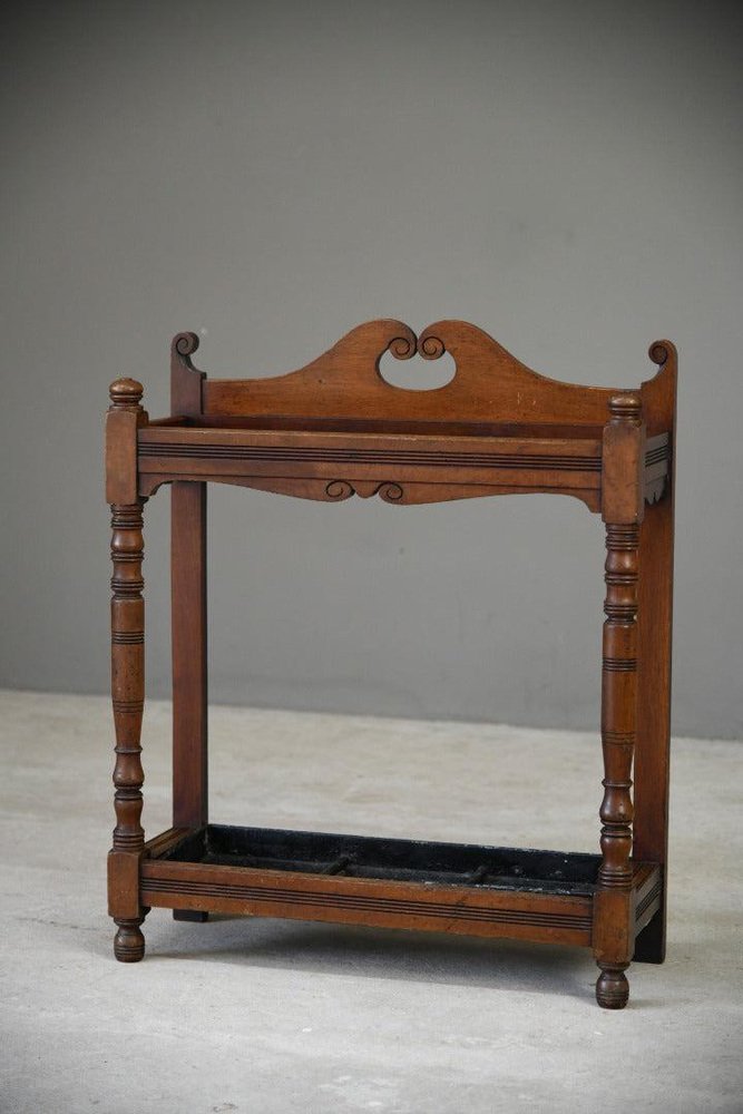 Late Victorian Stick Stand in Walnut for sale at Pamono