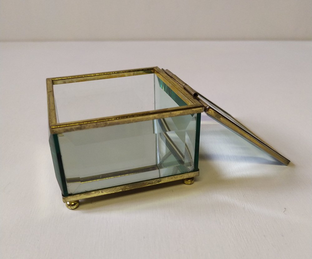 Small Glass Box attributed to Pietro Chiesa for Fontana Arte, 1950s for ...
