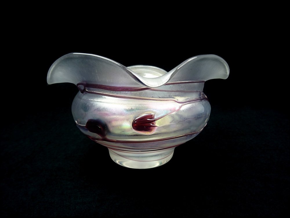 Vintage Jugendstil Glasmuschel von Freiherr für Poschinger bei Pamono ...