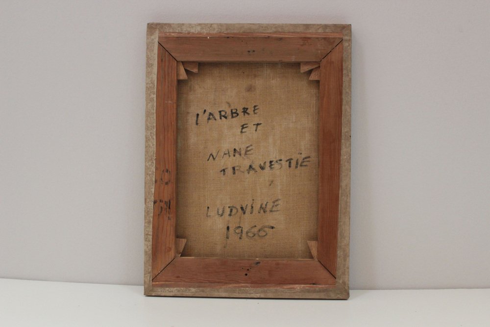 Ludvine, Figure, 1966, Oil on Canvas for sale at Pamono