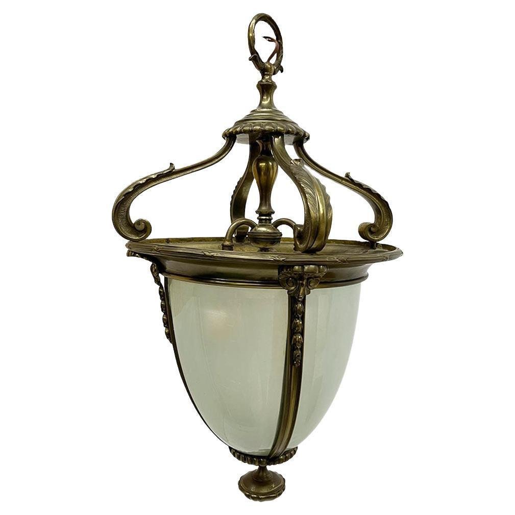 Dutch Bronze Hall Lantern, 1900s for sale at Pamono