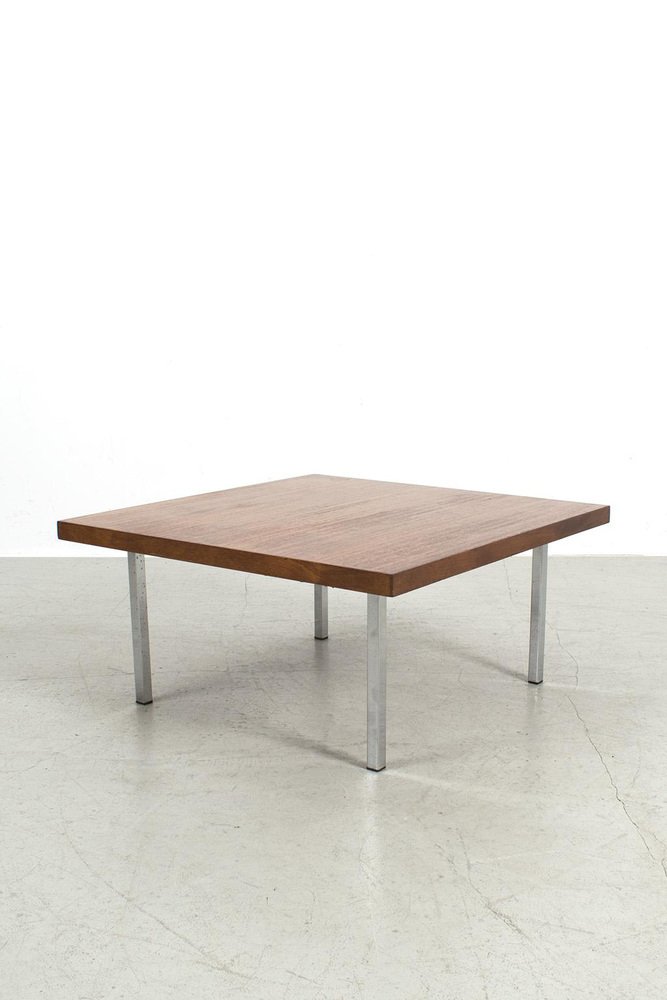 Square Teak Coffee Table for sale at Pamono