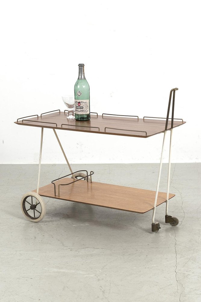 Vintage German Trolley in Brass for sale at Pamono