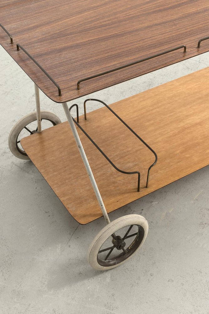 Vintage German Trolley in Brass for sale at Pamono