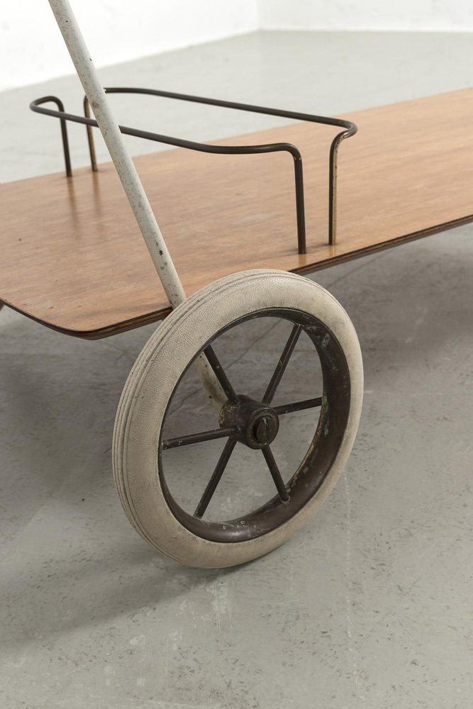 Vintage German Trolley in Brass for sale at Pamono