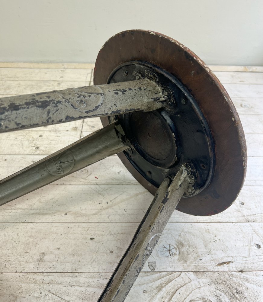 Industrial Factory Stool by Rowac, 1890s for sale at Pamono