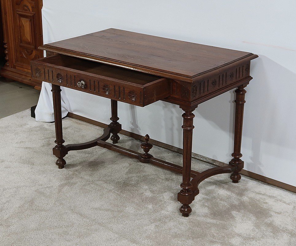 Small Oak Office Table, 1920 for sale at Pamono