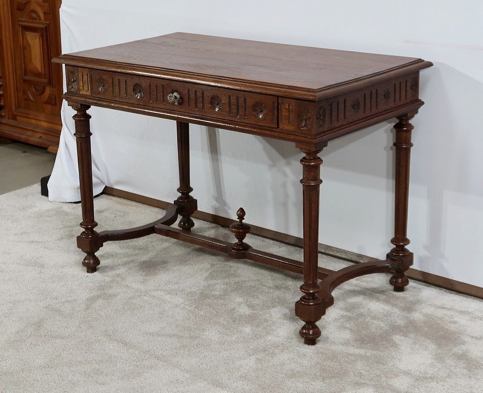 Small Oak Office Table, 1920 for sale at Pamono