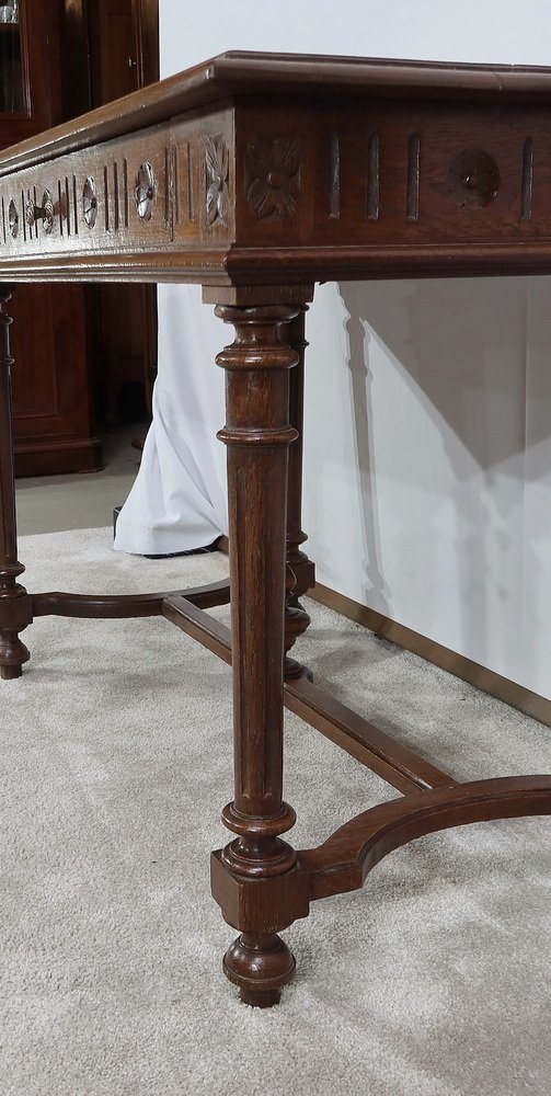 Small Oak Office Table, 1920 for sale at Pamono