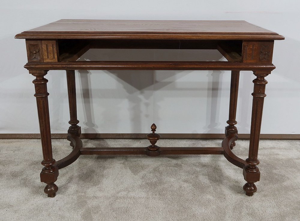 Small Oak Office Table, 1920 for sale at Pamono