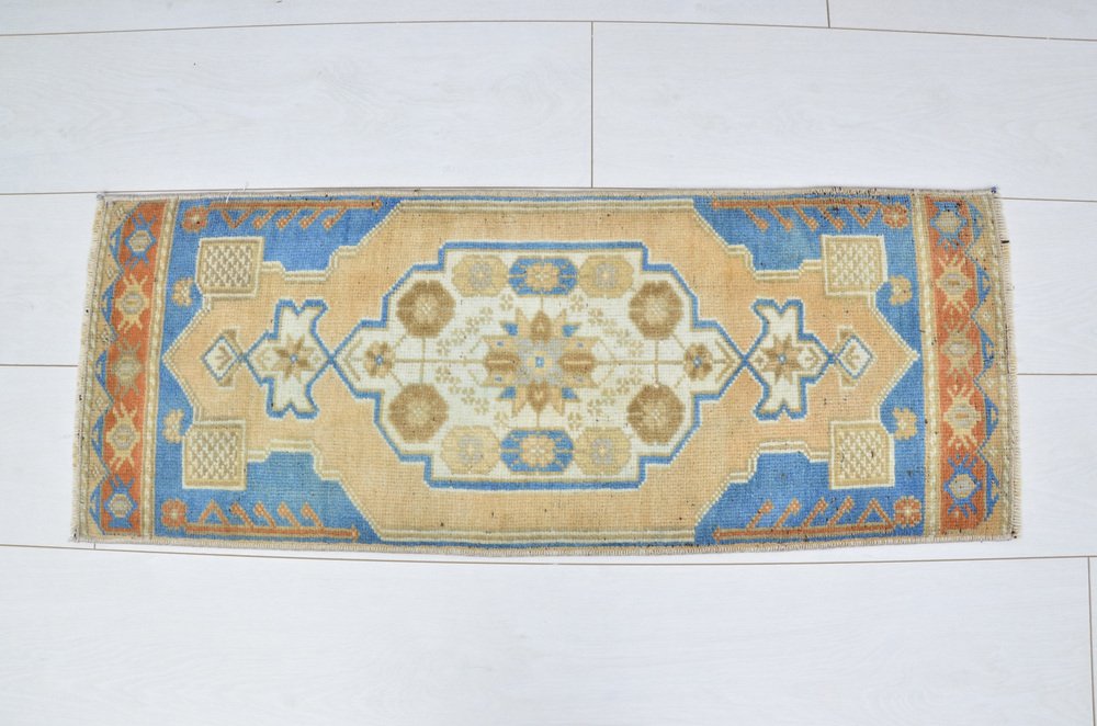 Vintage Modern Turkish Door Mat Rug for sale at Pamono