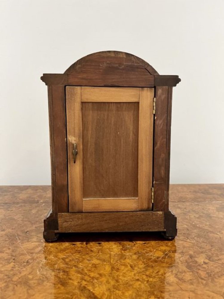 Edwardian Mahogany Inlaid Mantle Clock, 1900s for sale at Pamono