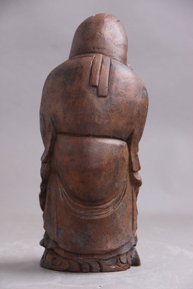 Chinese Religious Figure in Light Wood, 1960s for sale at Pamono