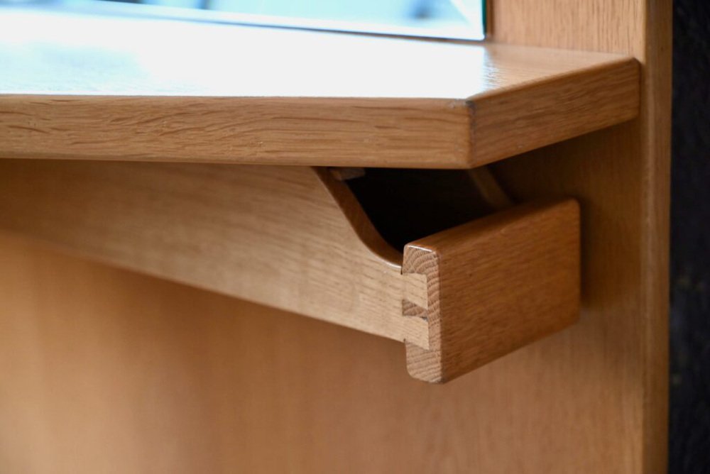 Entrance Shelf with Beveled Mirror, 1970s for sale at Pamono