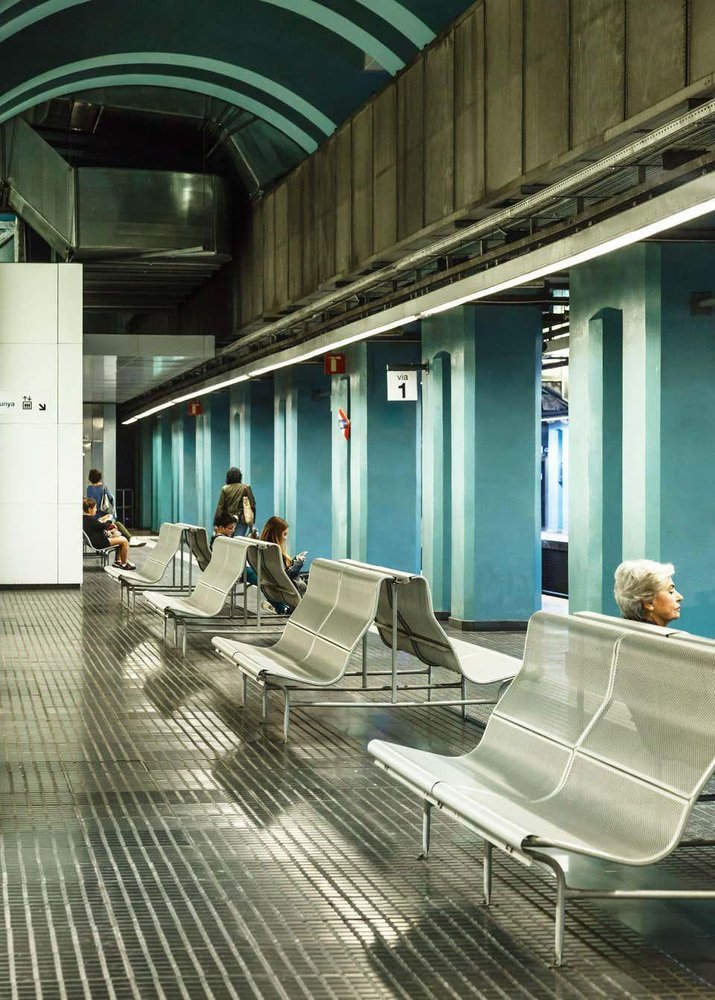 Silver Perforano Bench 90s Outdoor Seating Handmade in Spain for sale ...