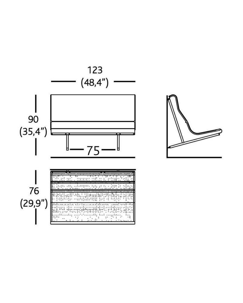 Silver Perforano Bench 90s Outdoor Seating Handmade in Spain for sale at Pamono