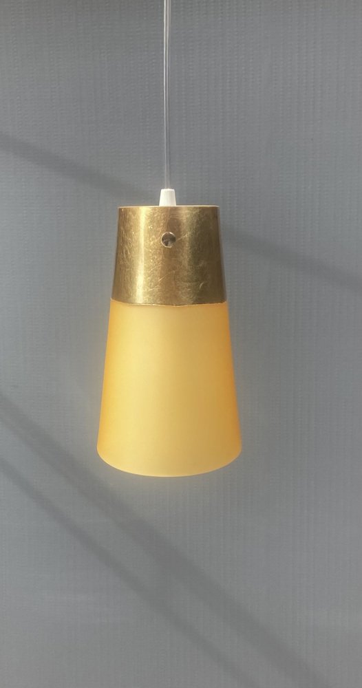 Italian Modern Pendant in Gold Murano Glass by Ribo the Art of Glass ...