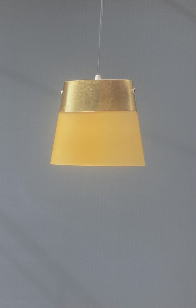 Italian Modern Pendant in Gold Murano Glass by Ribo the Art of Glass ...