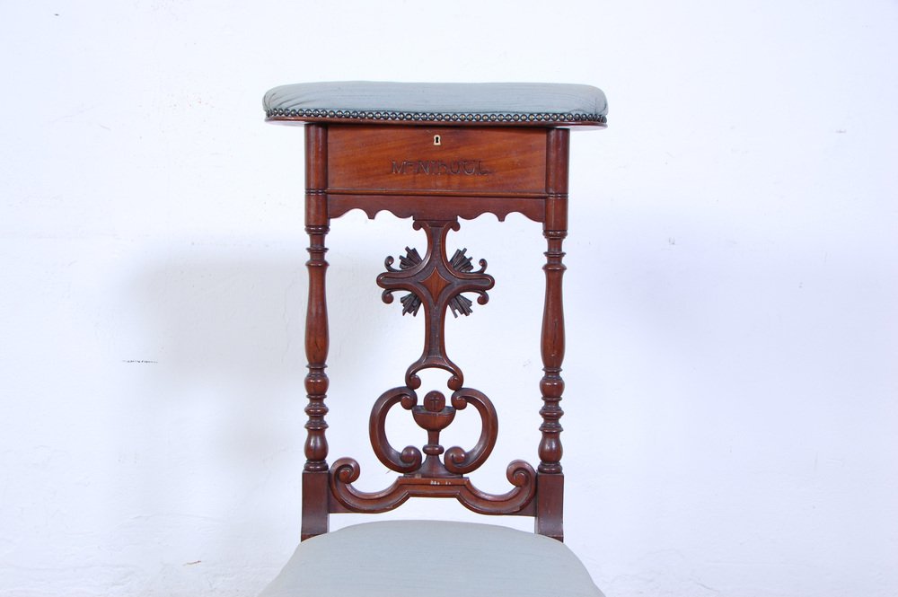 Kneeling Prayer Chair in Wood, 1890s for sale at Pamono