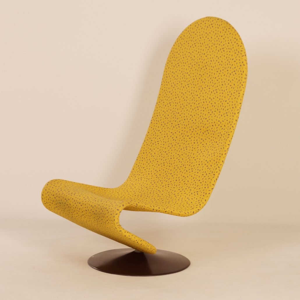 Yellow 123 Chair by Verner Panton for Fritz Hansen, 1970s for sale at ...