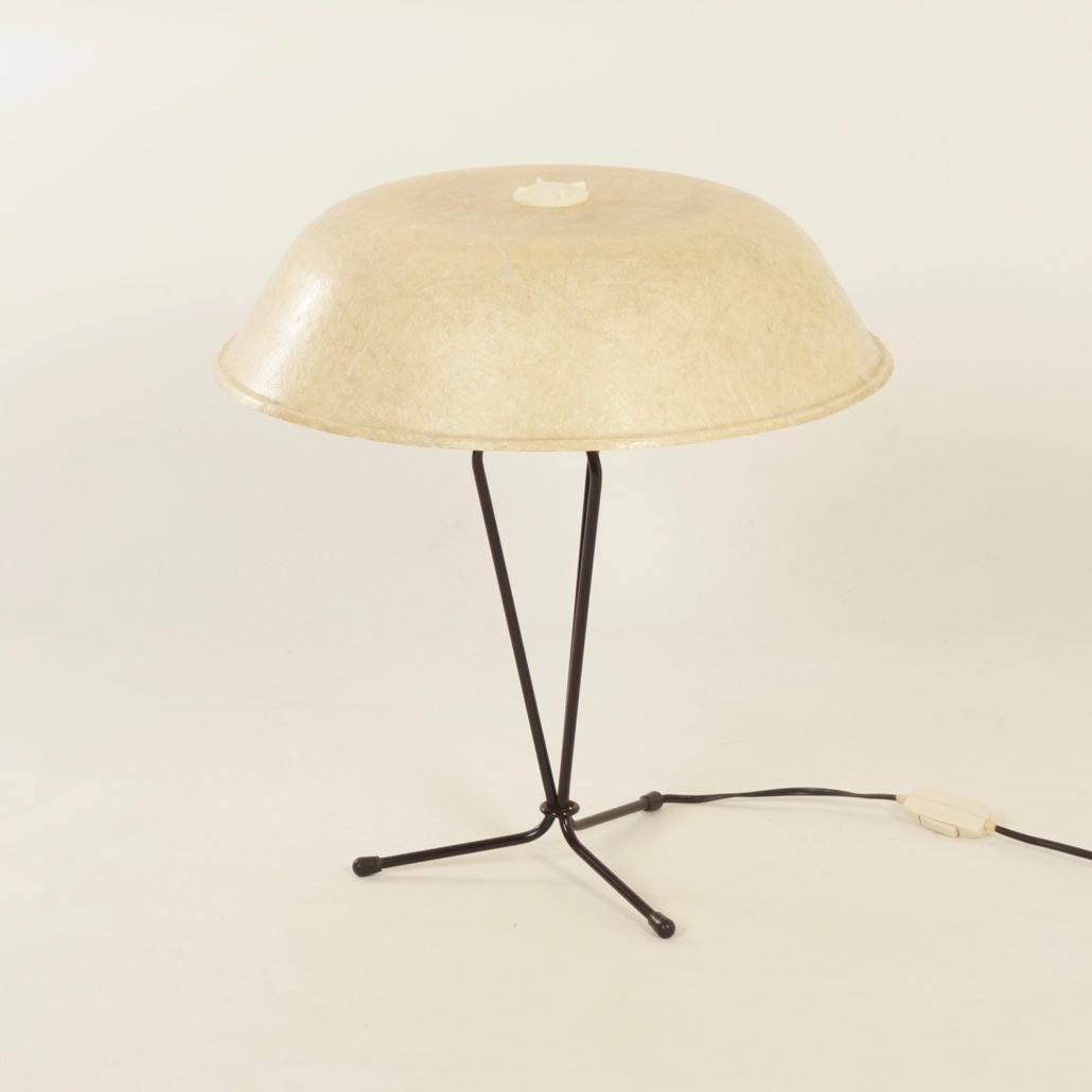 Fiberglass Table Lamp by Louis Kalff for Philips, 1958. for sale at Pamono