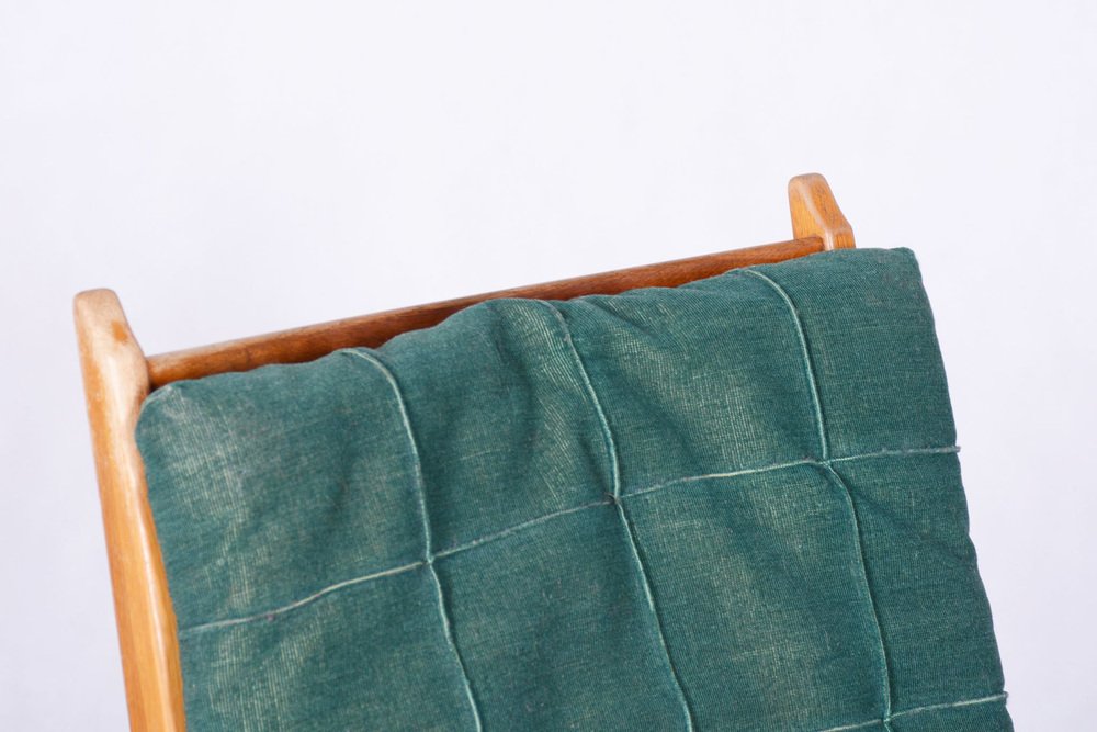 Oak Armchair attributed to Jan Vanek, Czechia, 1950s for sale at Pamono