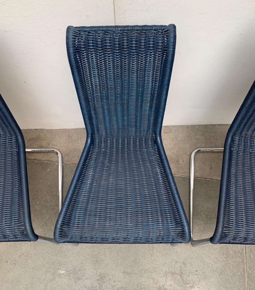 Deutsche Vintage B20 Freischwinger Esszimmerstühle von Tecta von Tecta & Jean Prouve, 4er Set ...