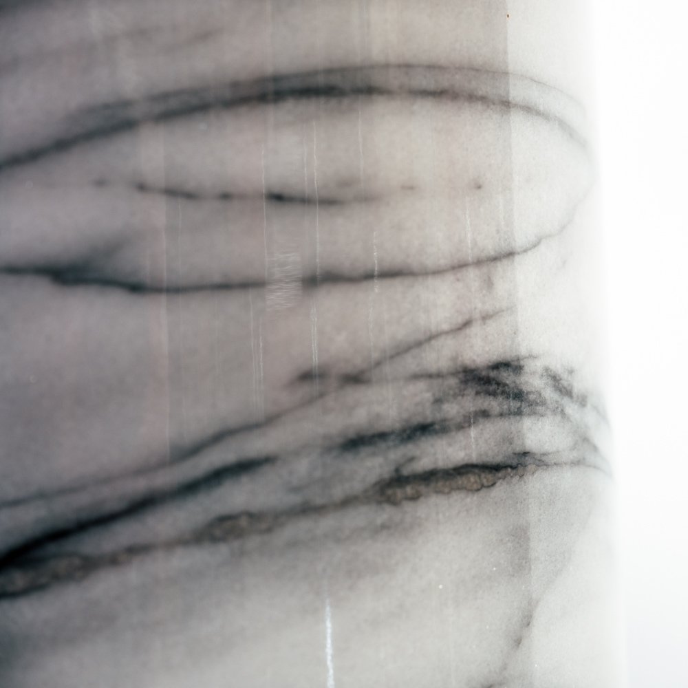 Mid-Century Marble Dining Table with Conical Base in the style of ...